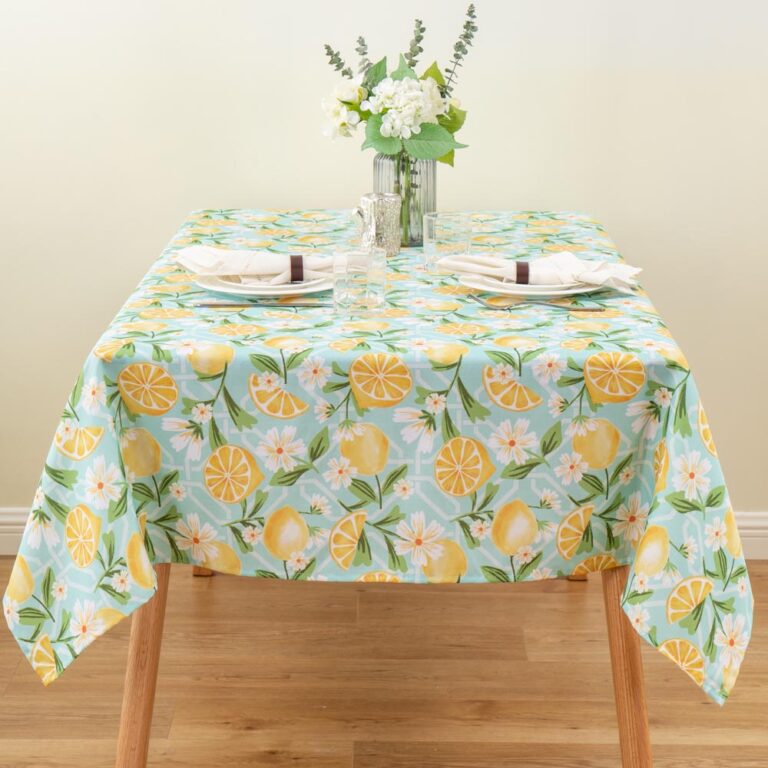 90 x 156 Print Tablecloth - Olive Home