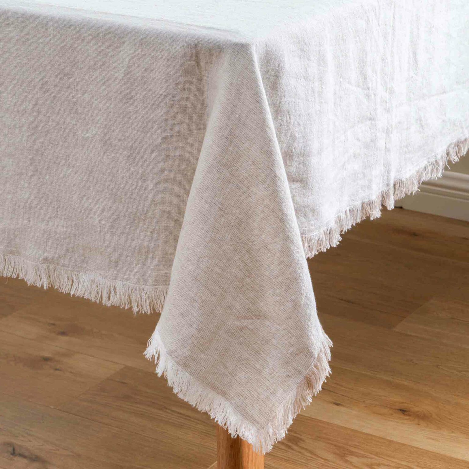 Solid Linen Tablecloth - Olive Home