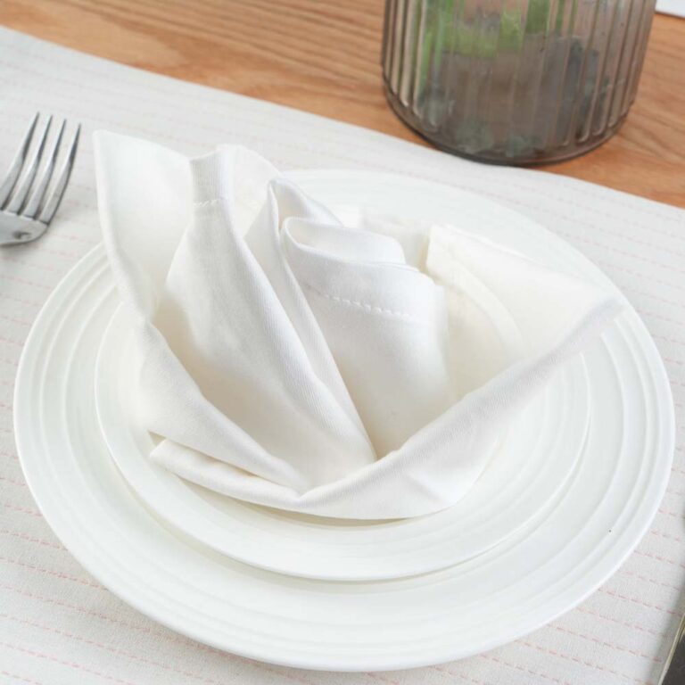Plain White Napkin - Olive Home