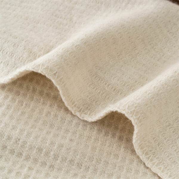 Wholesale Waffle Weave Wool Blanket - Olive Home