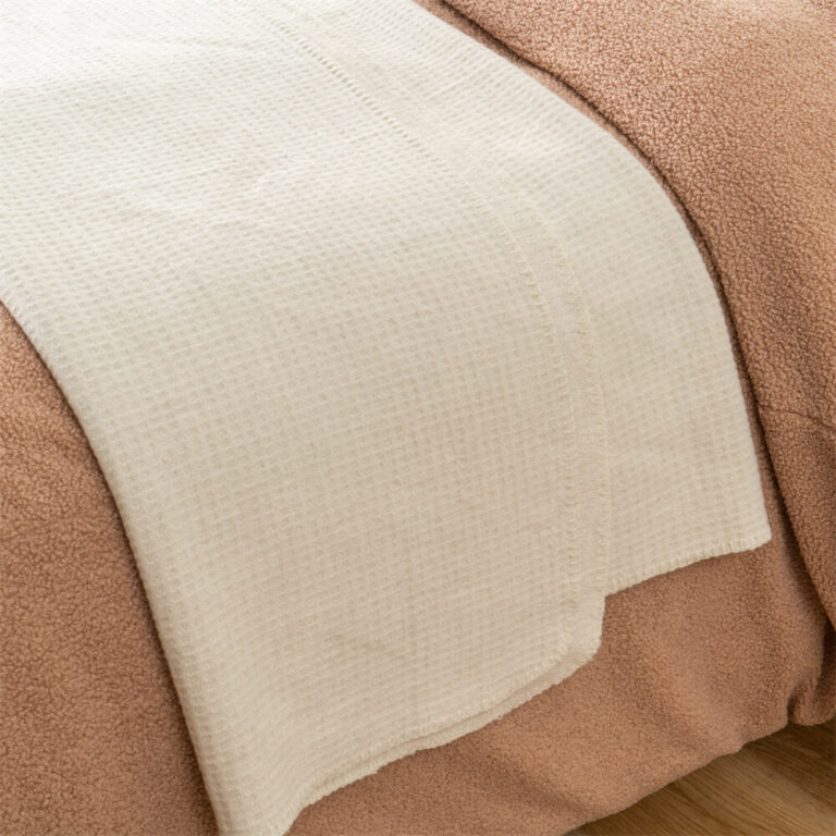 Wholesale Waffle Weave Wool Blanket - Olive Home