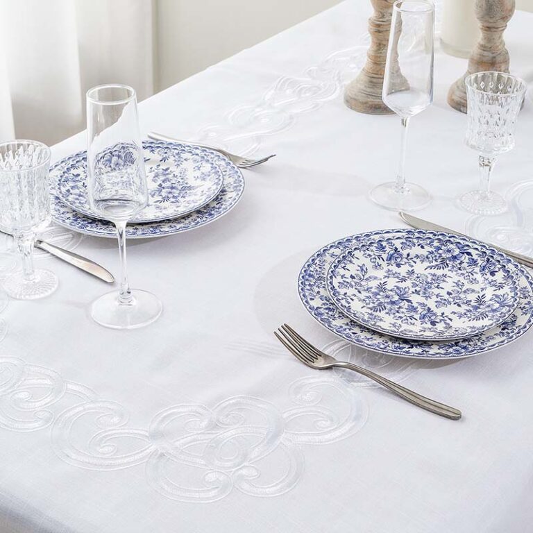 Embroidery Tablecloth - Olive Home