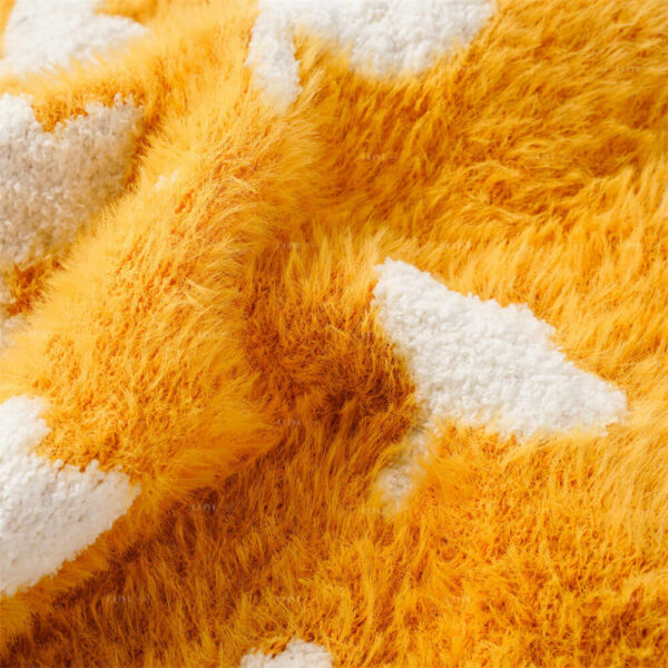 Jacquard Feather Knit Blanket - low MOQ & OEKO-TEX certified